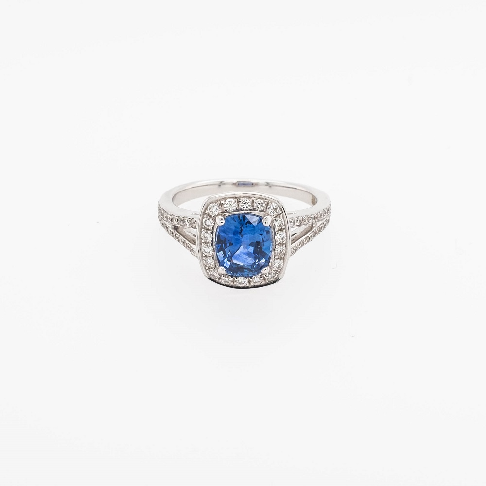 Saphir Ring mit Brillanten - Juwelier Carl Thomass